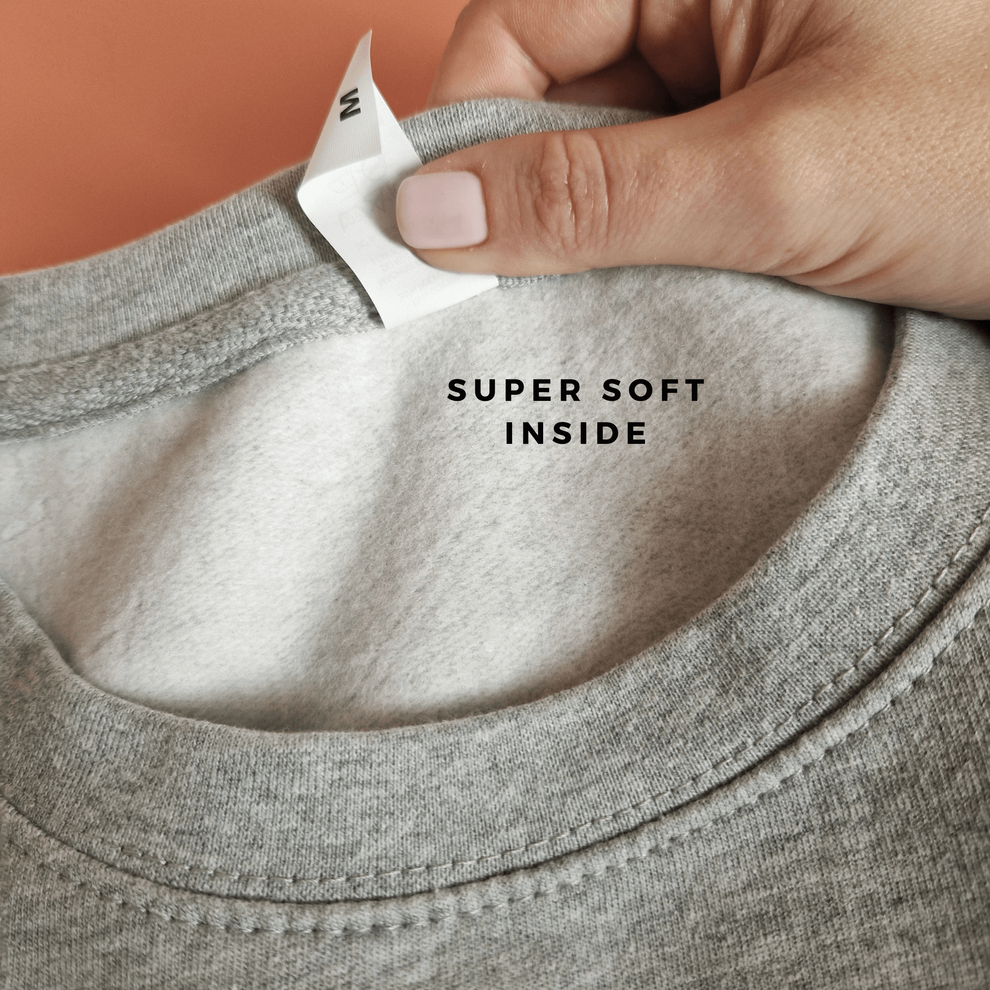 Personalised Slogan Sweatshirt. Custom print sweatshirt. Motivational